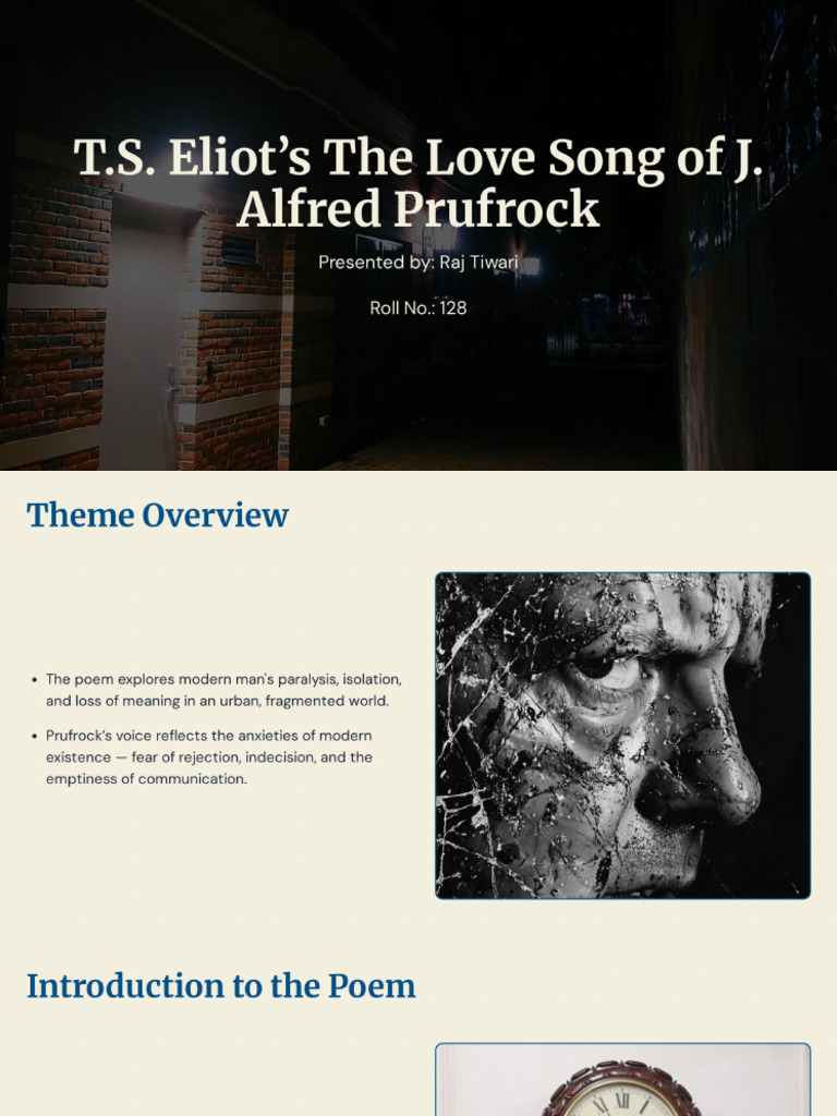 The Love Song of J. Alfred Prufrock | PDF