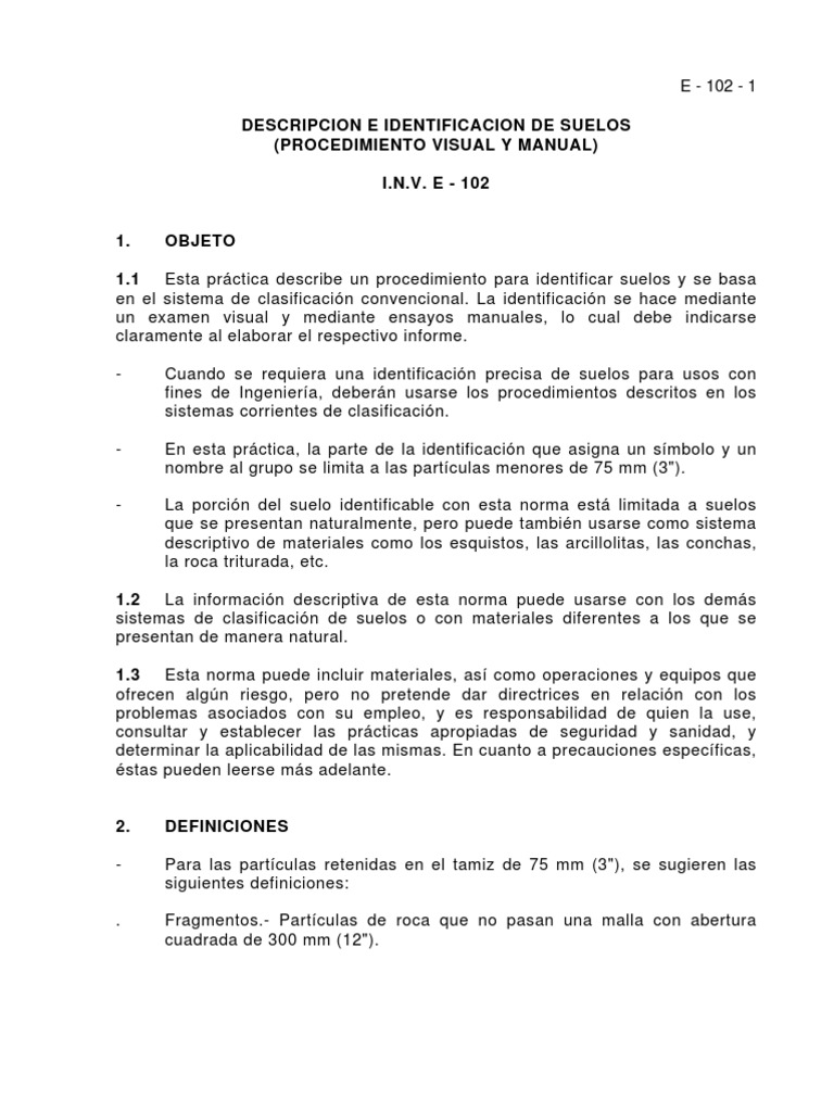 Astm D2488 | PDF | Arcilla | Arena