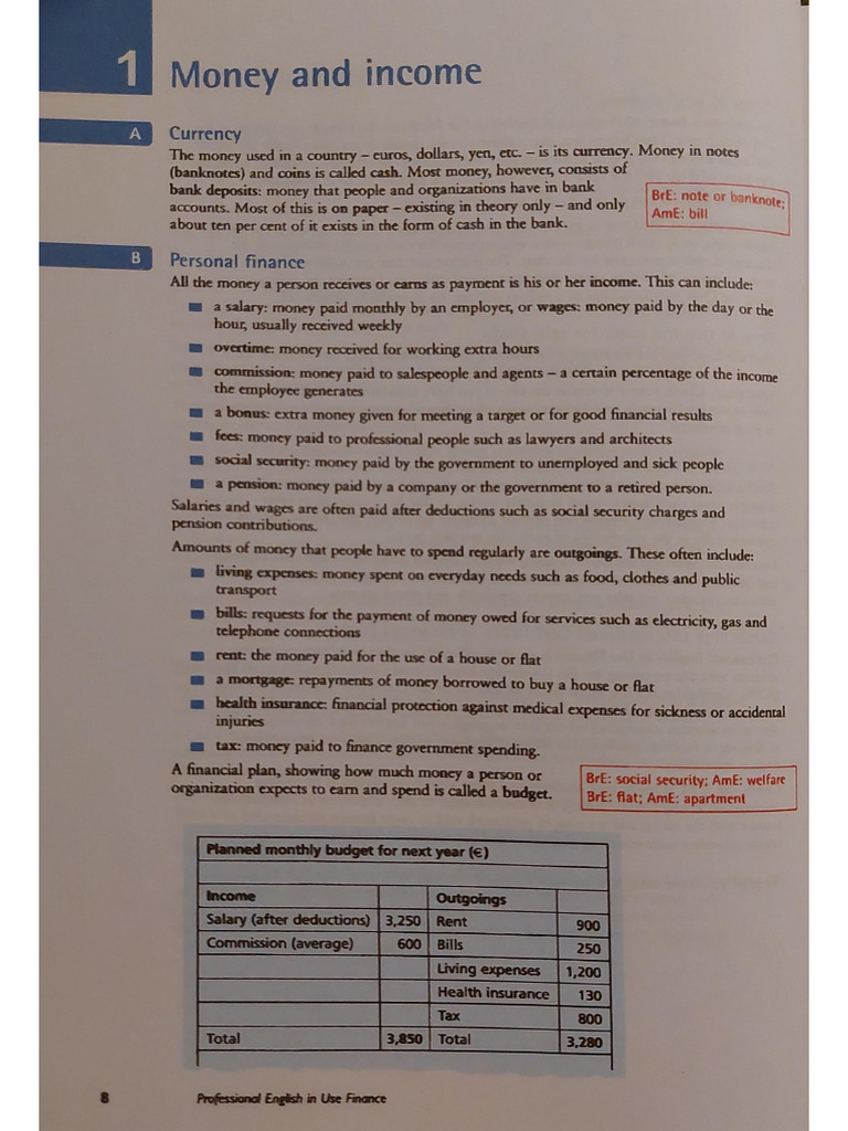 Reading Money and Income | PDF