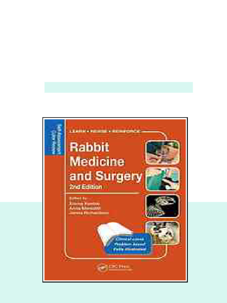 Rabbit Medicine And Surgery Second Edition Keeble Emma J Meredith Full ...
