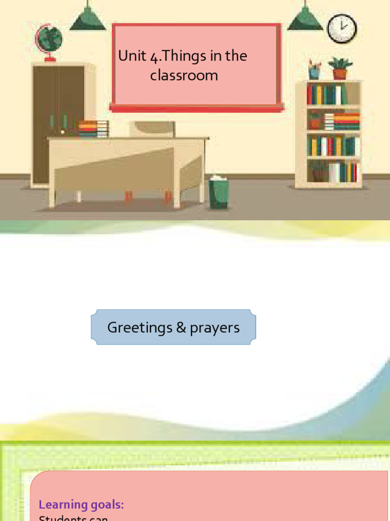 Unit 4. Things in The Classroom Meeting 1 | PDF | Classroom | Chess