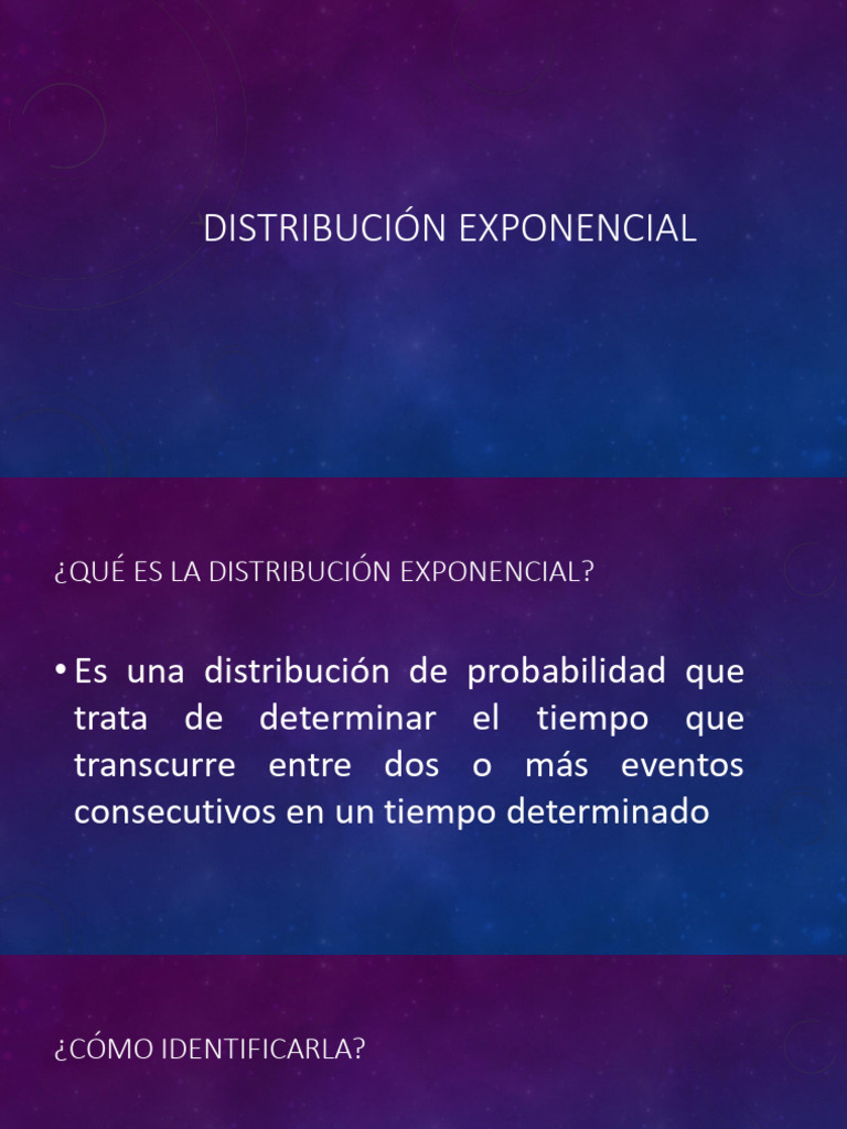 Guía sobre Distribución Exponencial | PDF