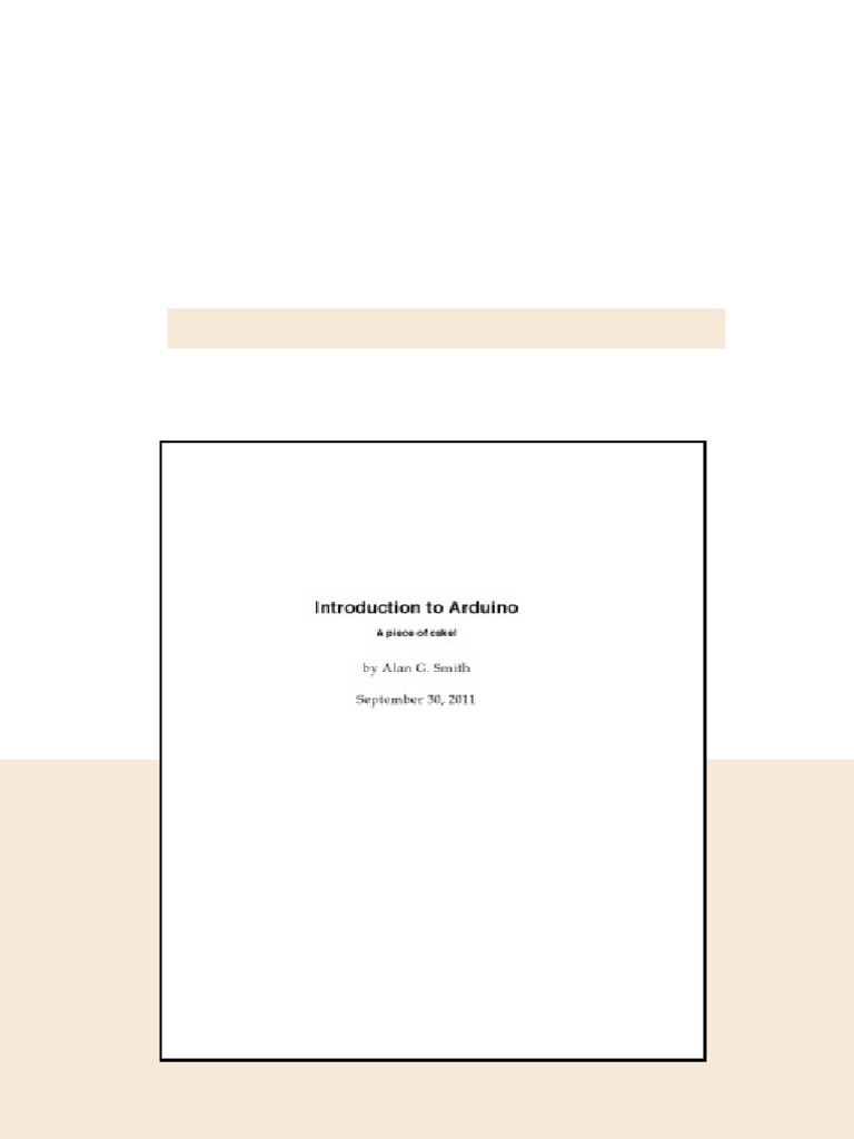Introduction To Arduino A Piece Of Cake Alan G Smith full chapters ...