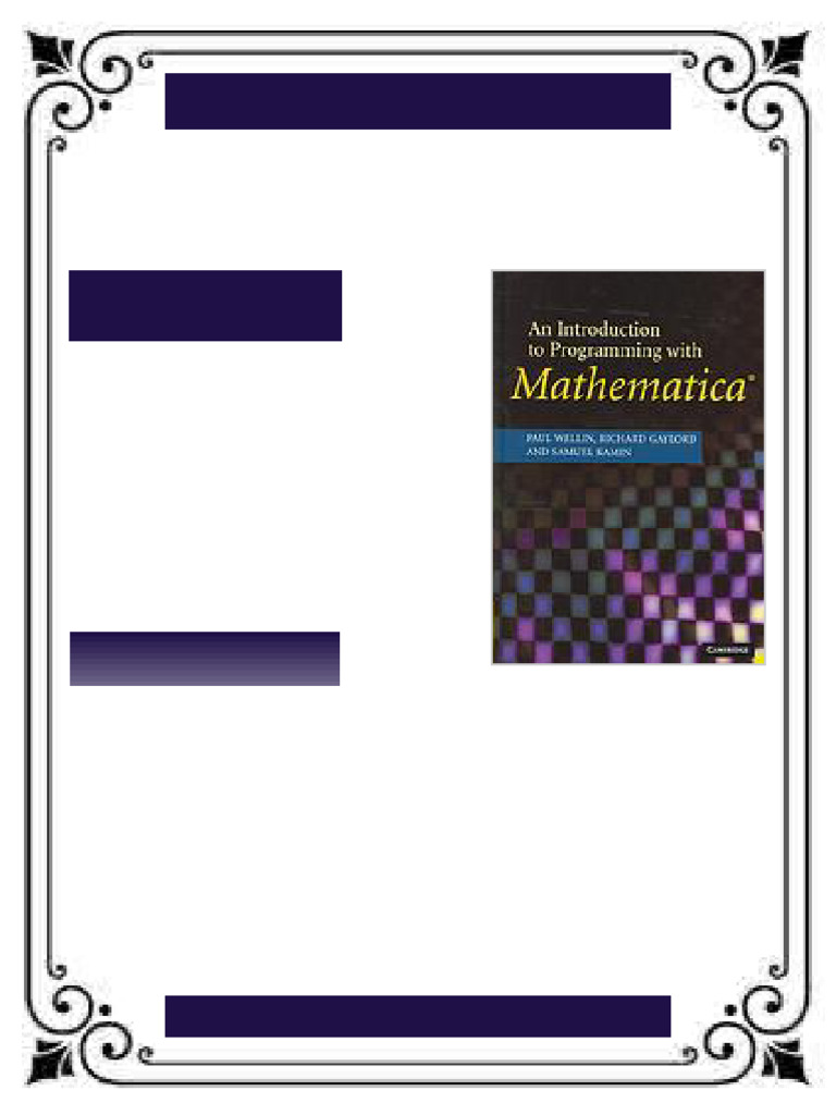 An introduction to programming with Mathematica 3rd ed Edition Paul R ...