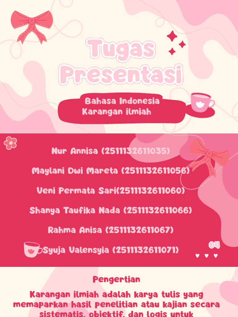 Ungu Pastel Dan Putih Gading Ilustrasi Lucu Tugas Presentasi Presentasi ...