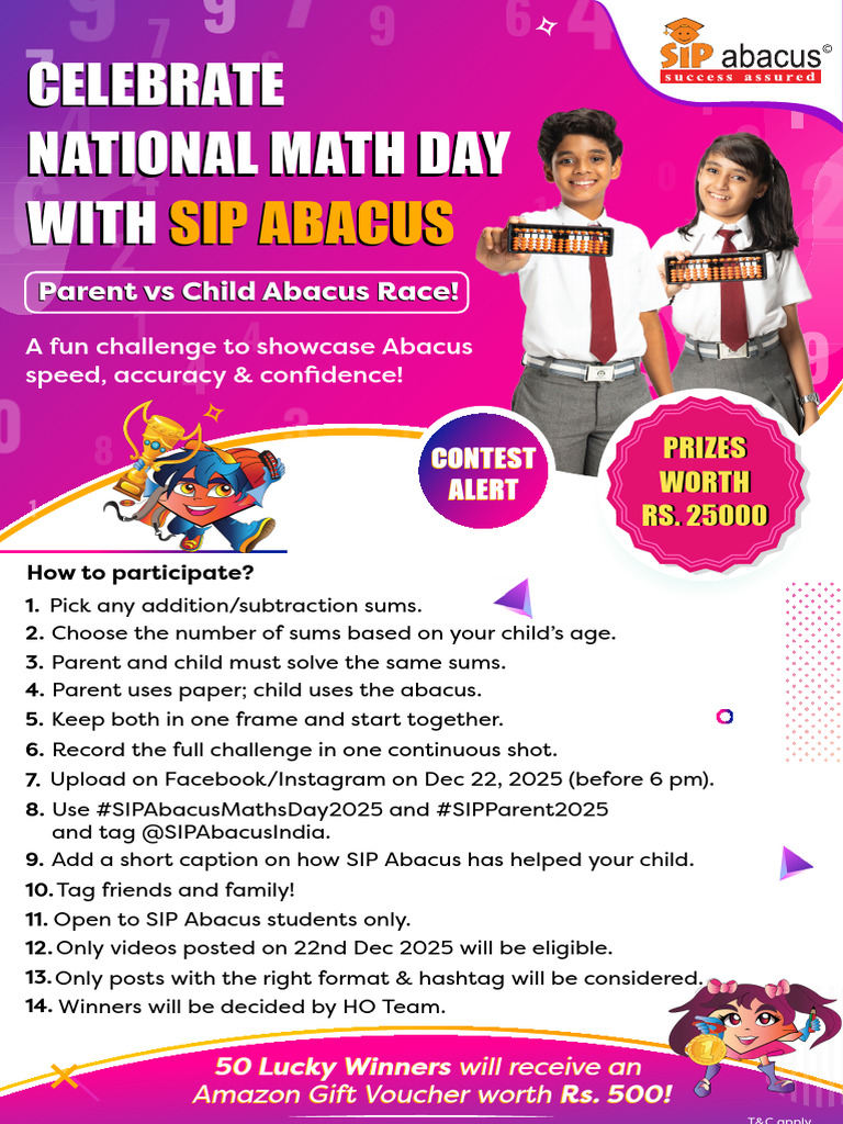 Maths Day Whatsapp Poster 1 (2025) | PDF