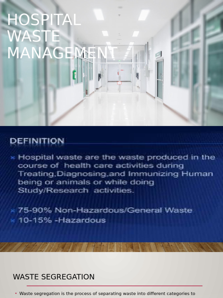 Hospital Waste Management | PDF | Waste | Waste Management