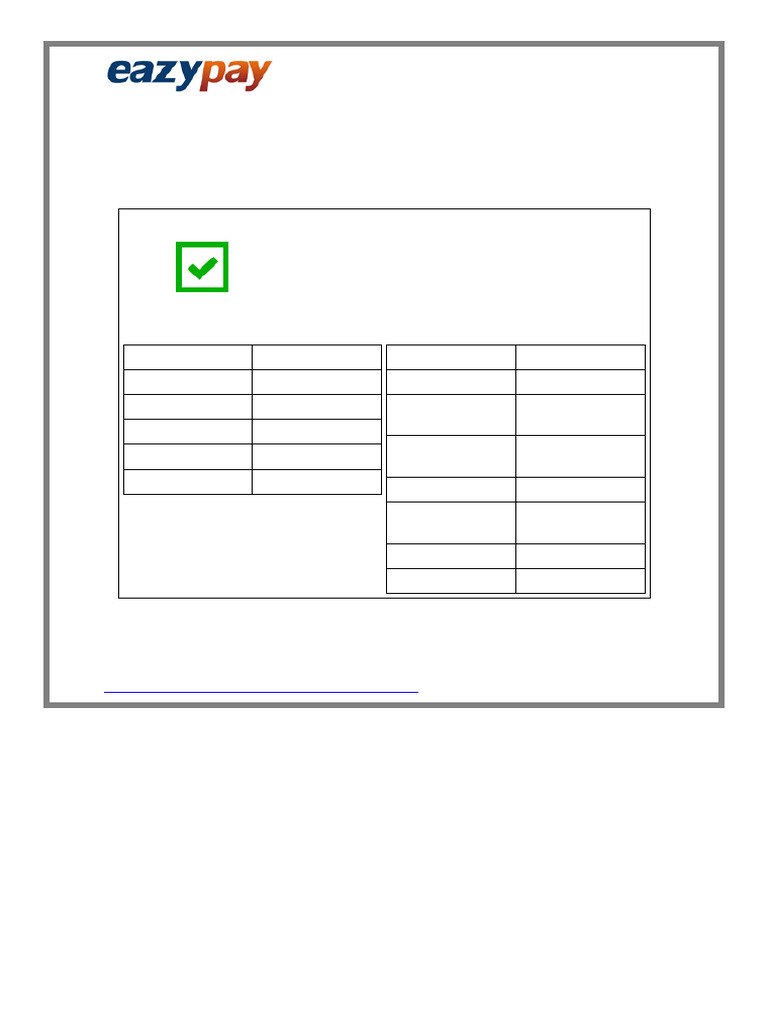Easy Pay | PDF