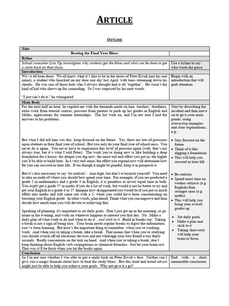 Overcoming Final Year Stress Tips | PDF