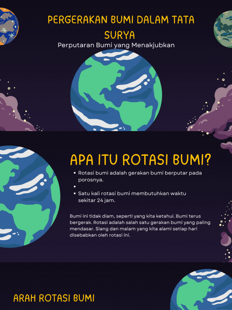 Pergerakan Bumi Dalam Tata Surya | PDF