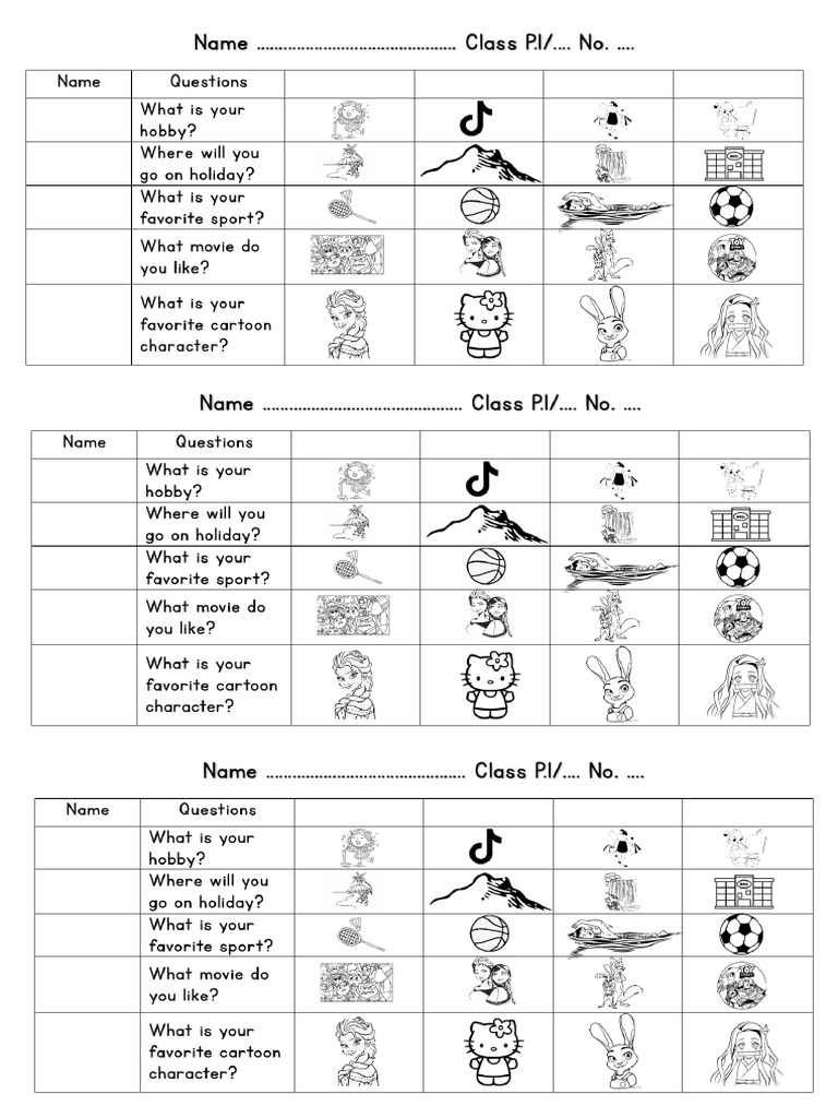 Interview Hobbies P.1 | PDF