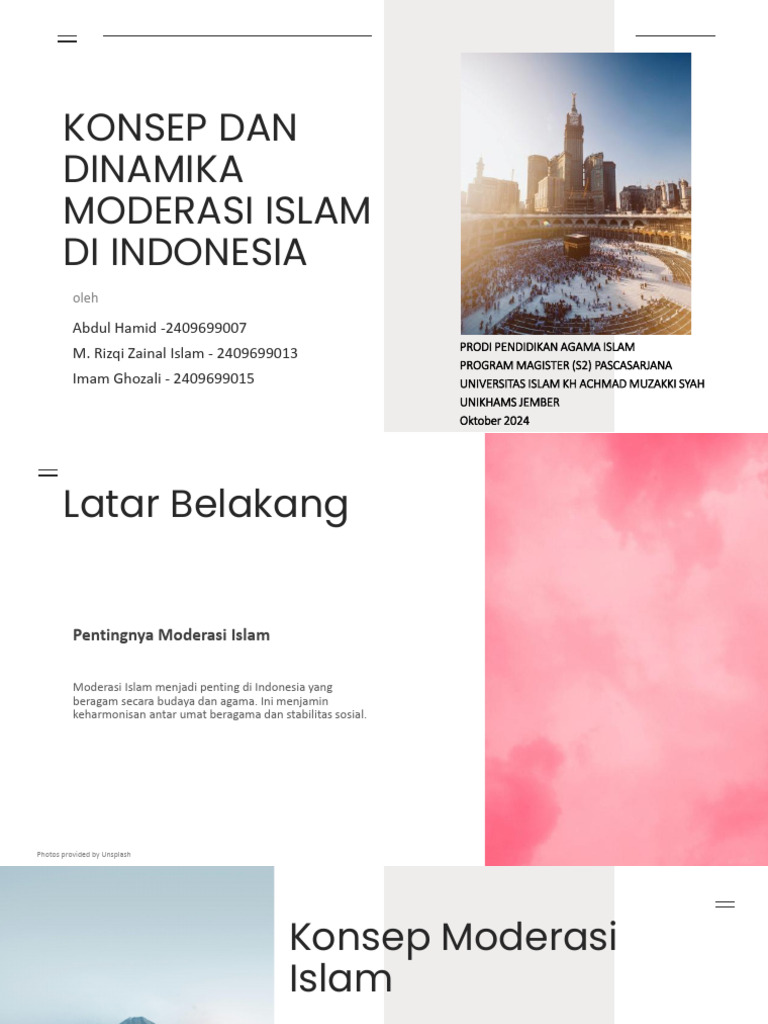 Konsep Dan Dinamika Moderasi Islam Di Indonesia - Kel 7 | PDF