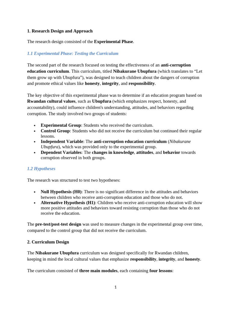 Full Breakdown of The Experimental Study | PDF | Survey Methodology ...