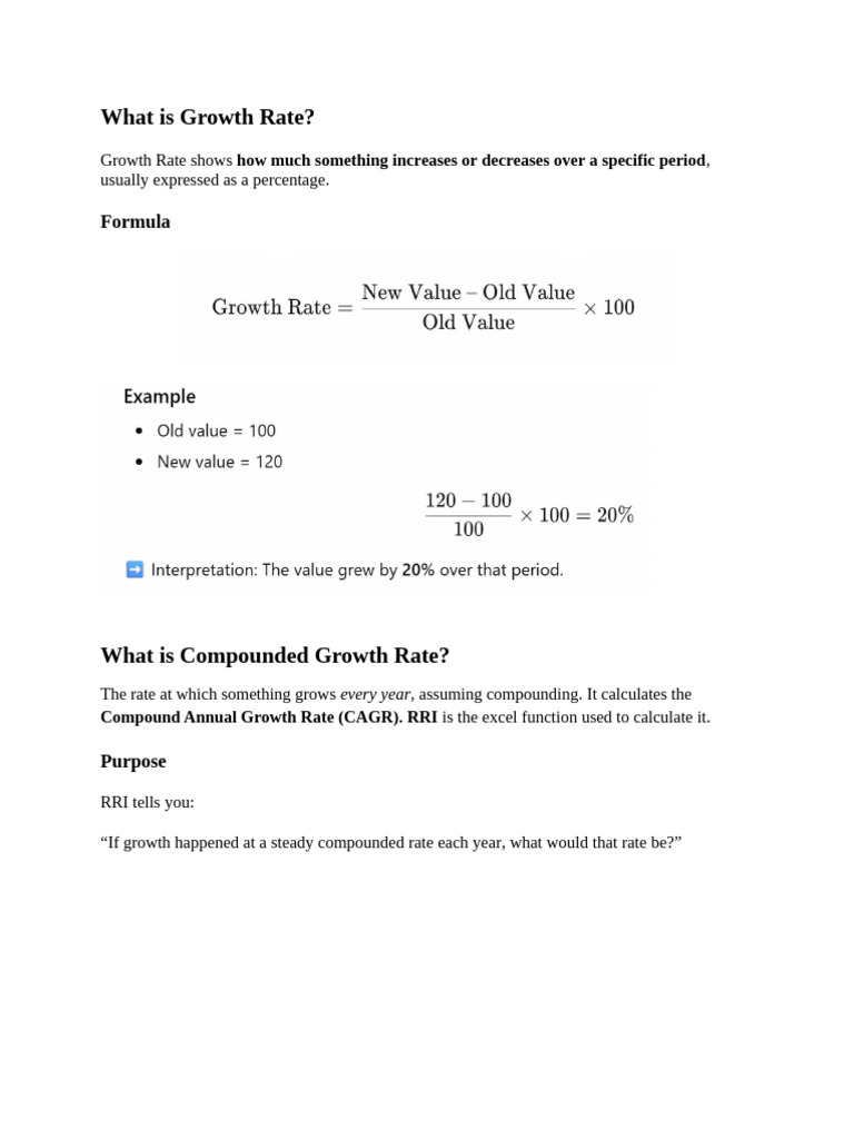 Growth Rate | PDF