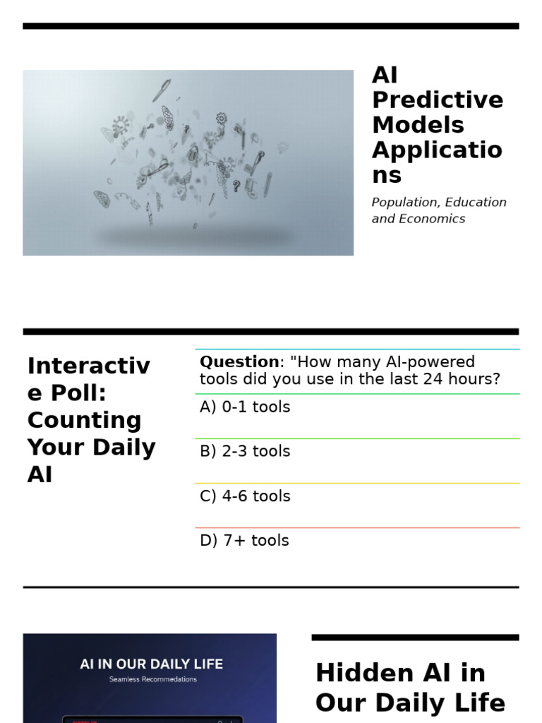 AI Predictive Models in Daily Life | PDF | Artificial Intelligence ...