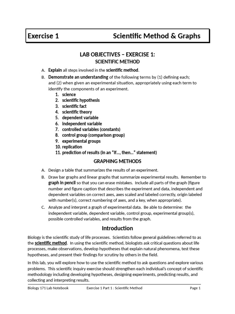 Scientific Method and Graphing Basics | PDF | Experiment | Hypothesis