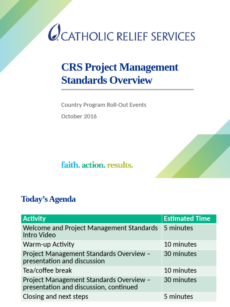 CRS Project Management Standards Guide | PDF | Project Management ...