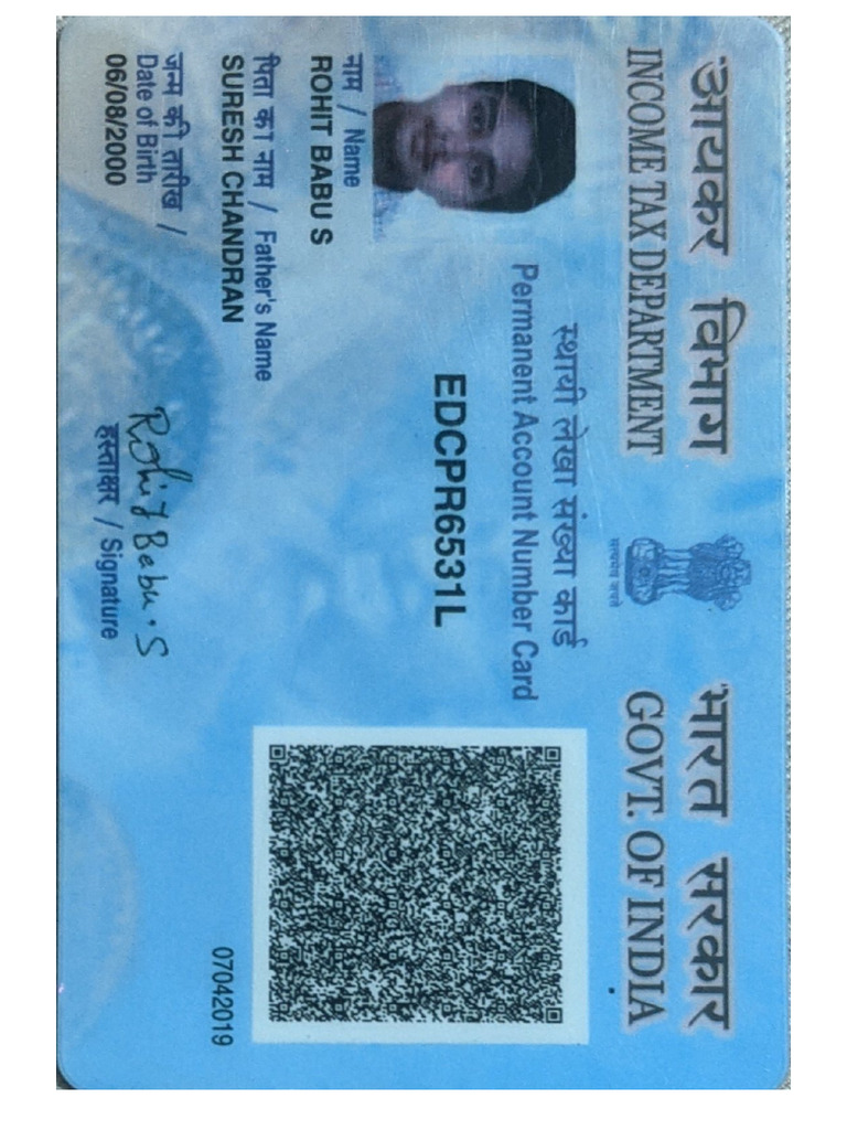 Rohit PAN | PDF