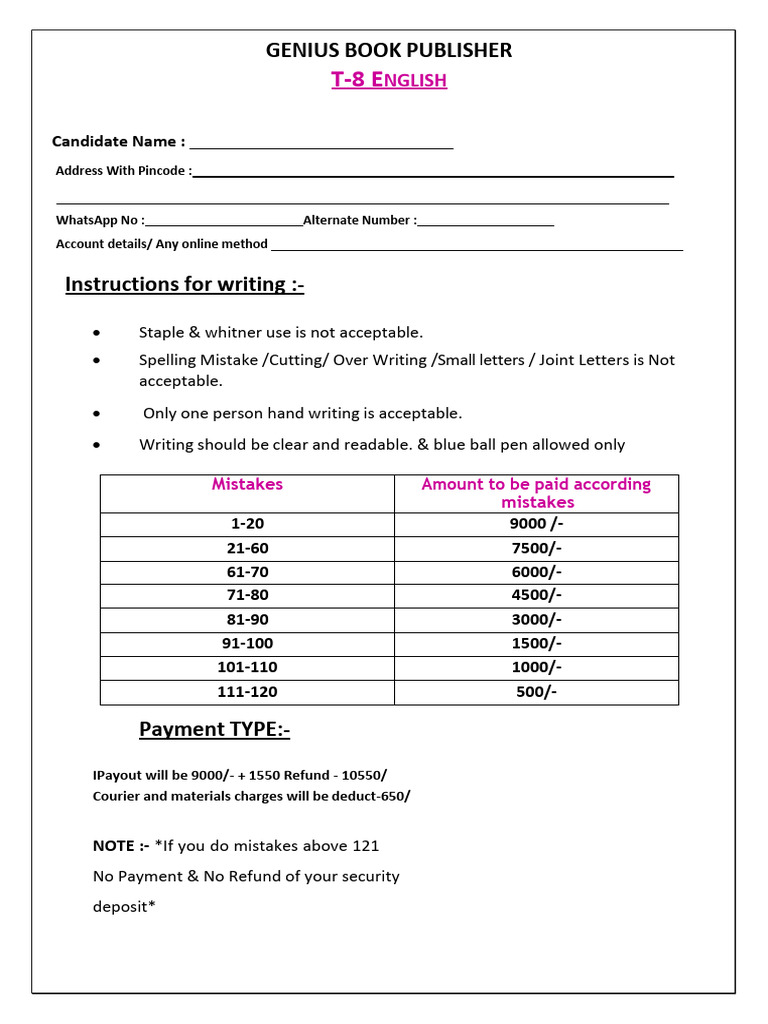 Genius Book English T-8 | PDF