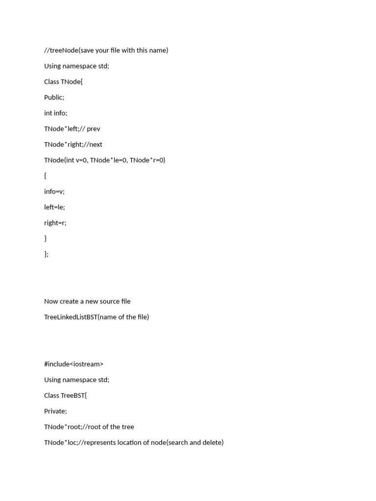 TreeNode Documents | PDF
