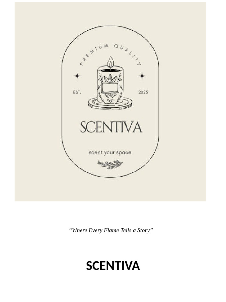 Scentiva Final Report | PDF | Brand | Candle