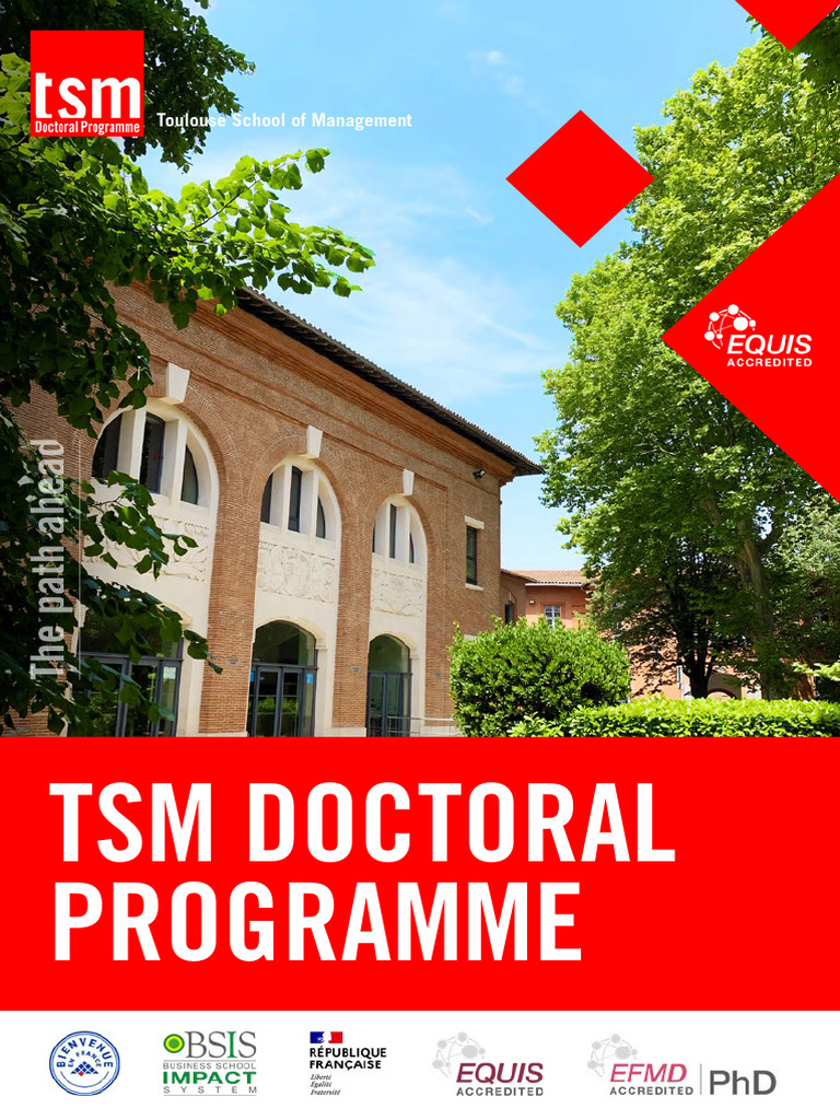 TSM Doctoral Programme Overview | PDF | Corporate Social Responsibility ...