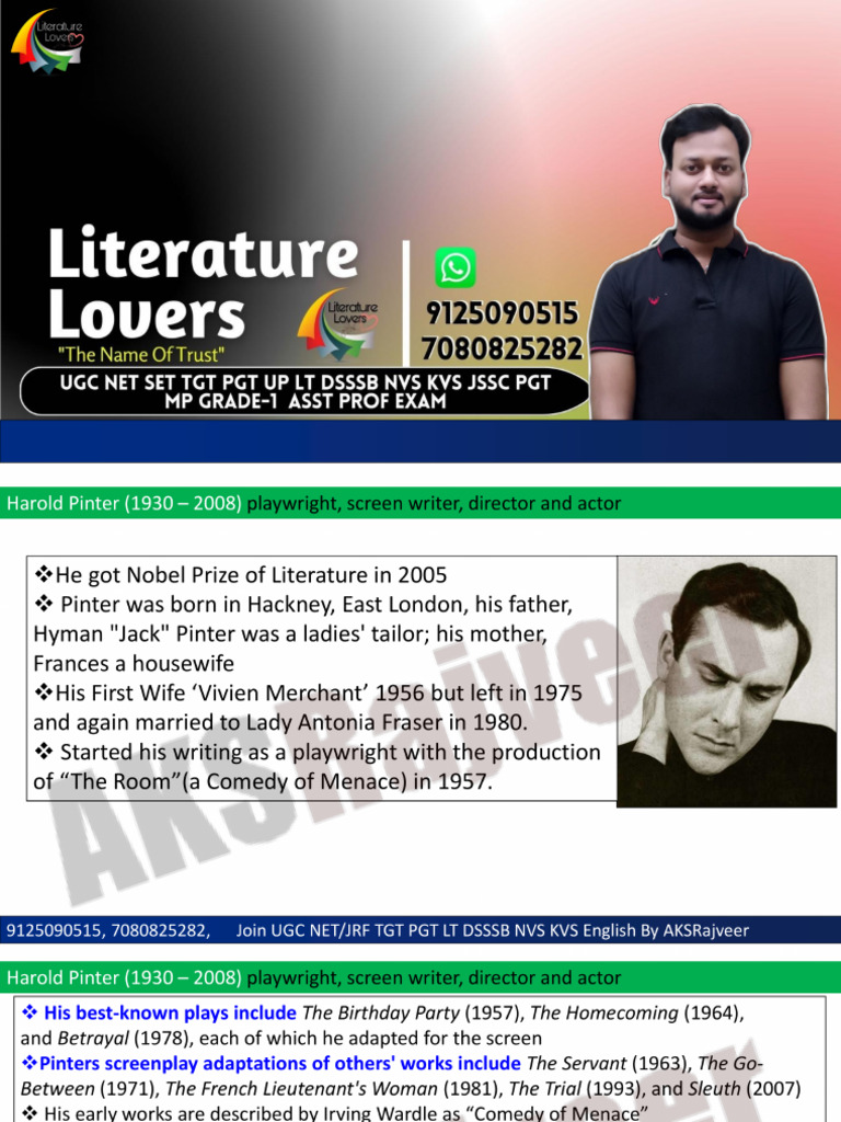 Harold Pinter-S The Birthday Party, 71723953 2025 11-25-16 36 | PDF
