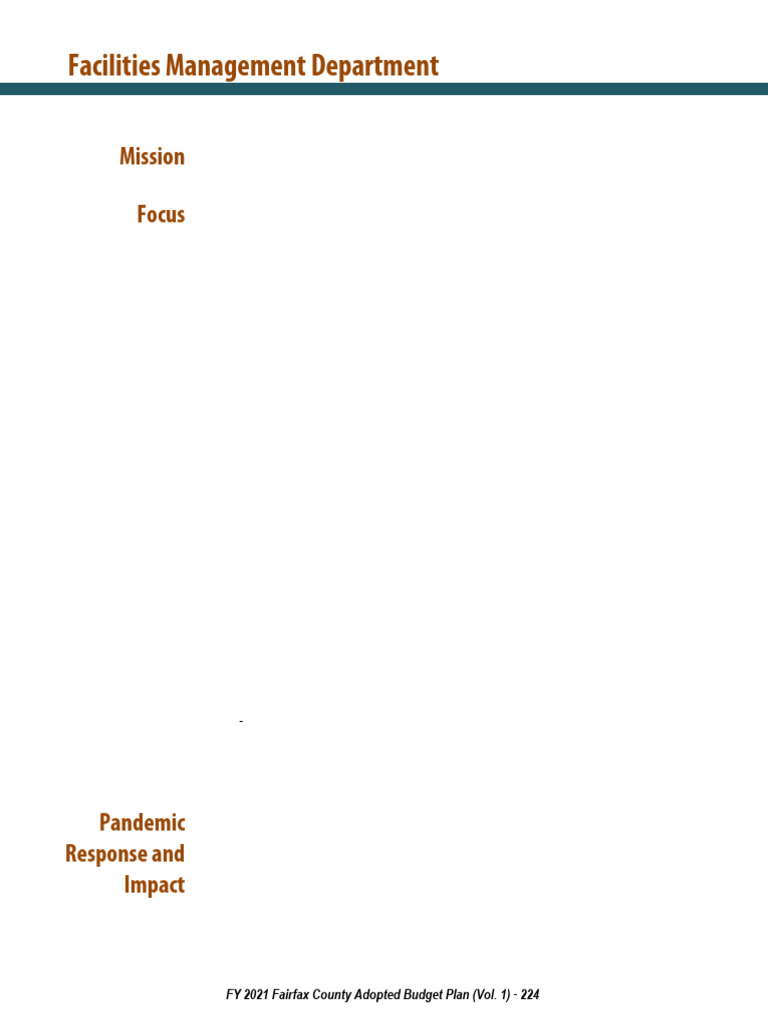 Facilities Management Budget and Staff Resources | PDF | Infrastructure ...