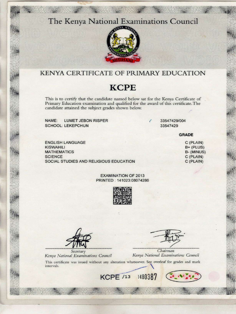 KCPE | PDF