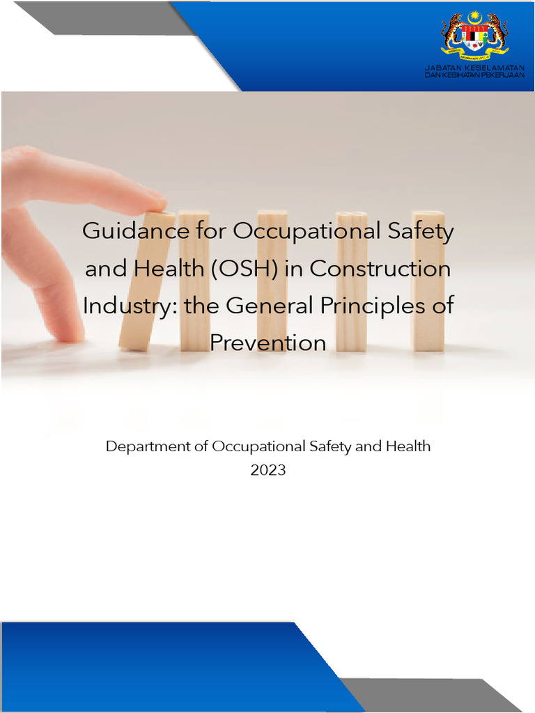 OSH CIG General Principles of Prevention | PDF | Personal Protective ...