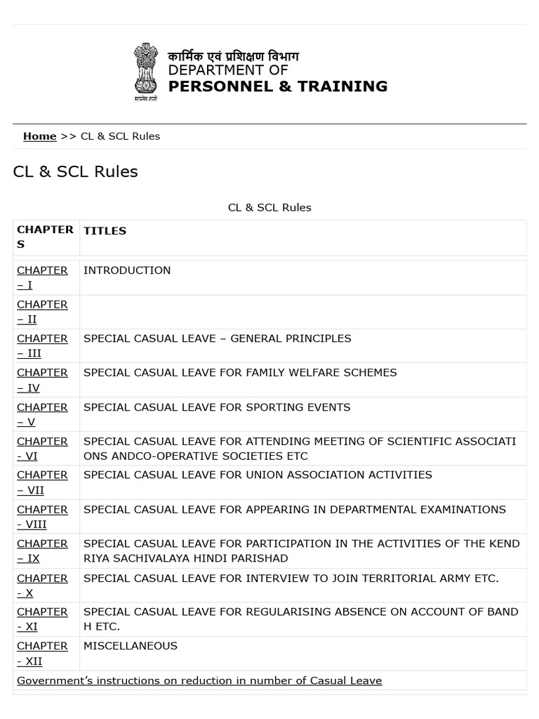 CL & SCL Rules Overview | PDF