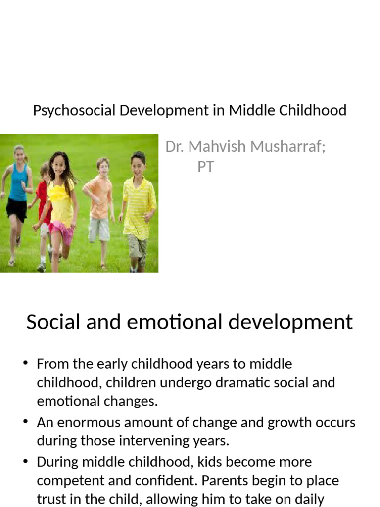 Psychosocial Development in Middle Childhood | PDF | Sibling | Self Esteem