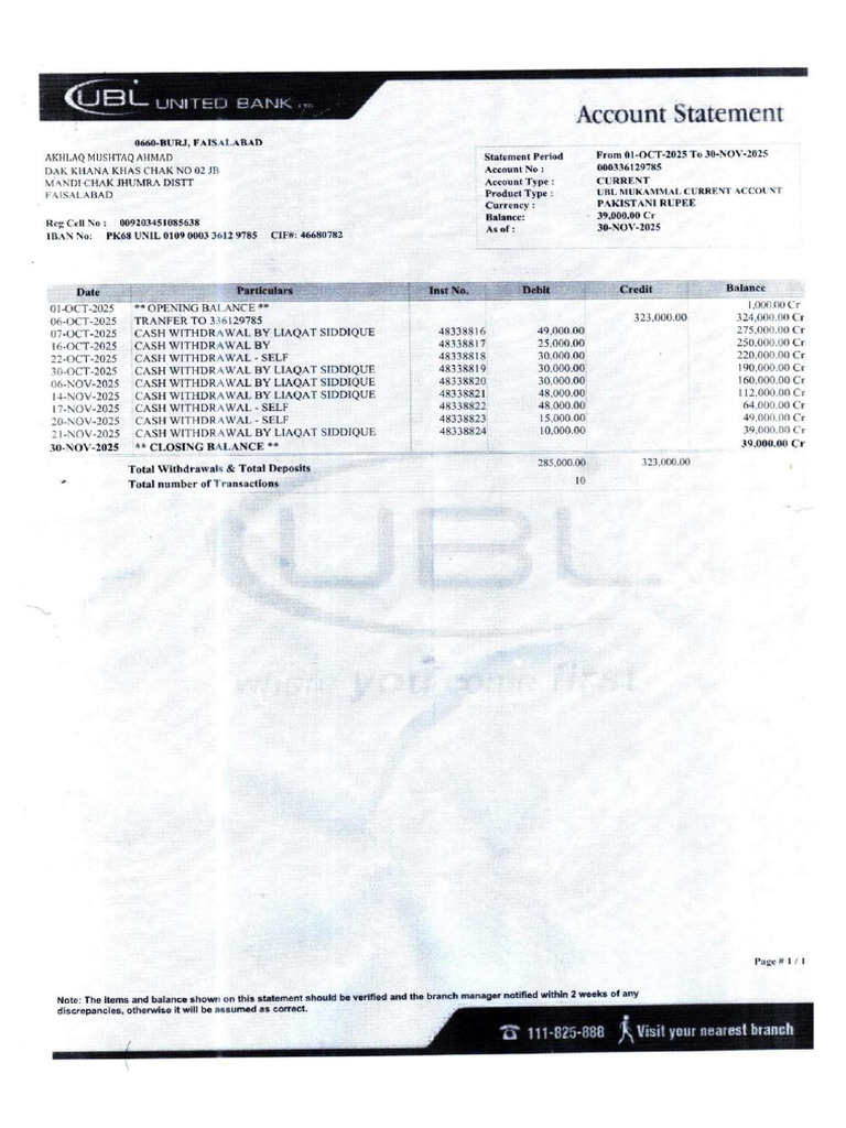 Bank Statement Page-0001 | PDF