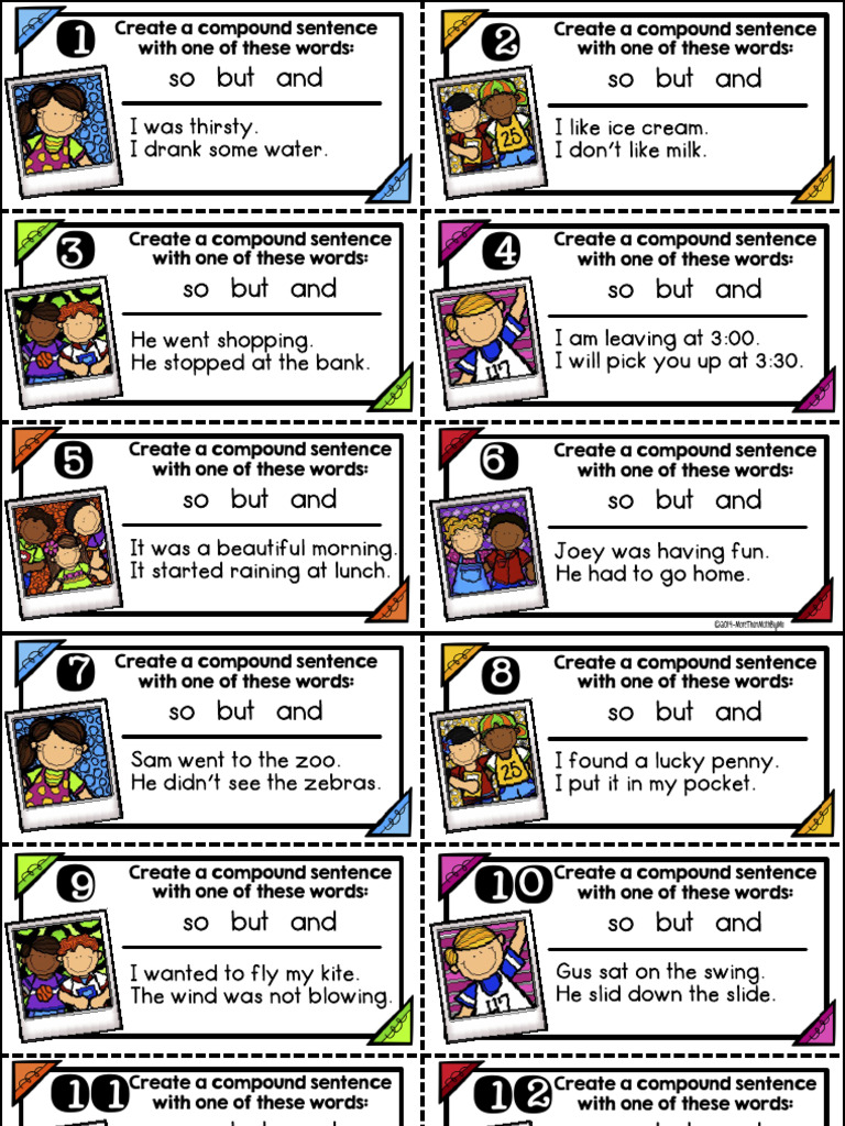 Compound Sentence Creation Guide | PDF
