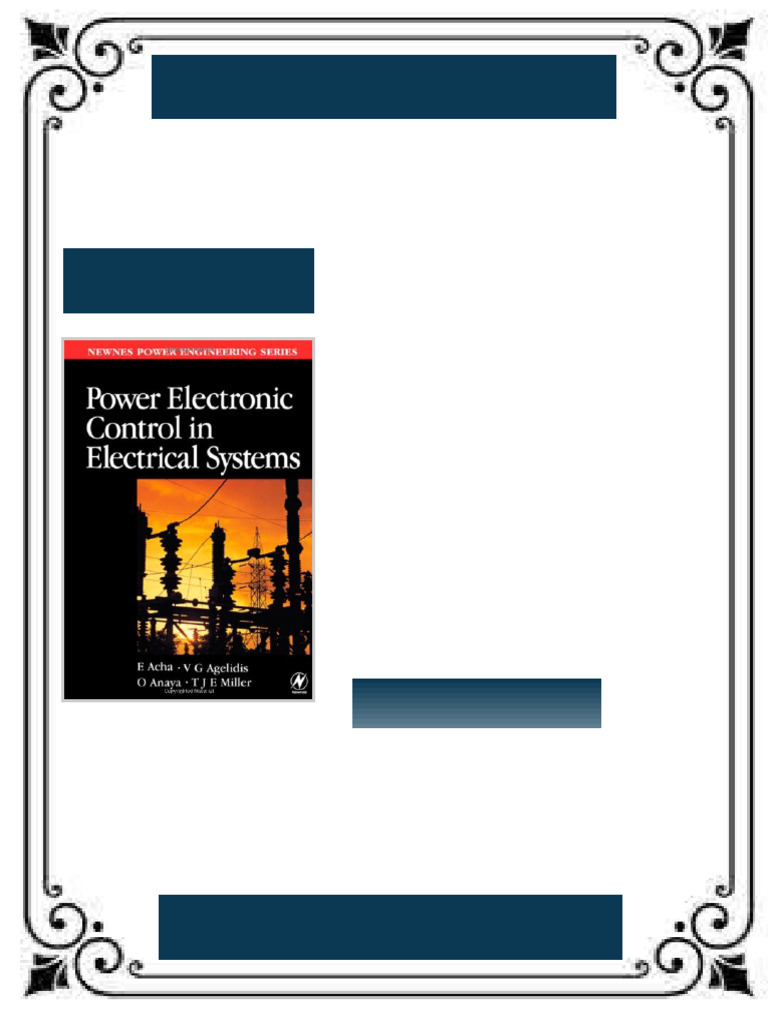 Power Electronic Control in Electrical Systems Newnes Power Engineering ...