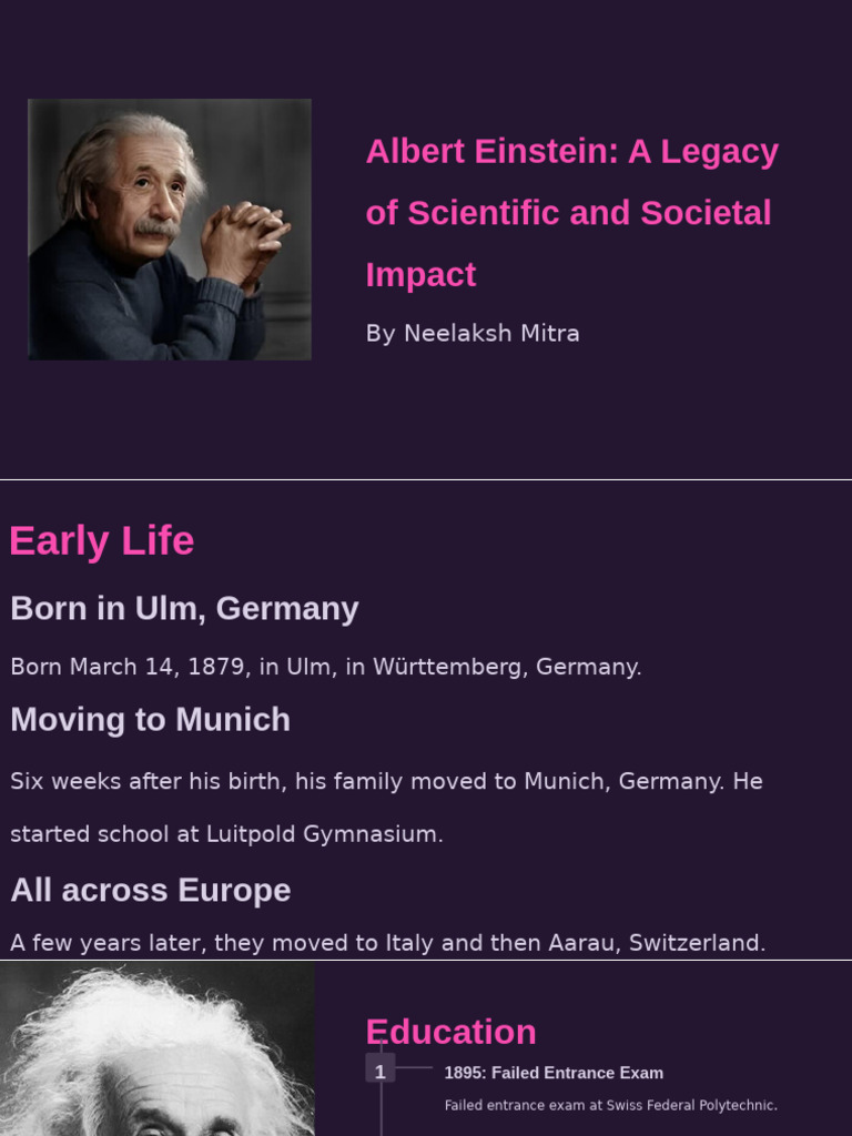 Einstein's Scientific Legacy Explained | PDF | Albert Einstein ...