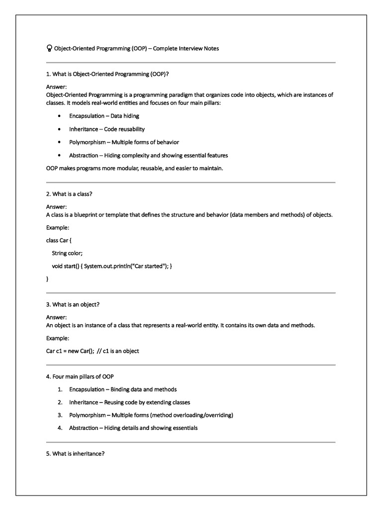 Oops | PDF | Inheritance (Object Oriented Programming) | Method ...
