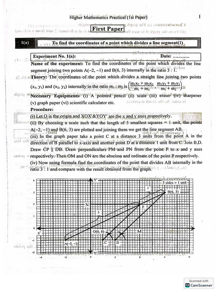 Math First Paper Practical | PDF