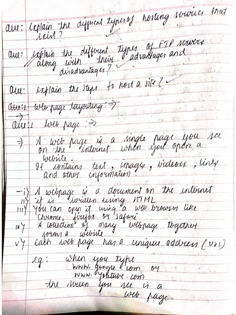 Internet and Web Technology Unit 5 | PDF
