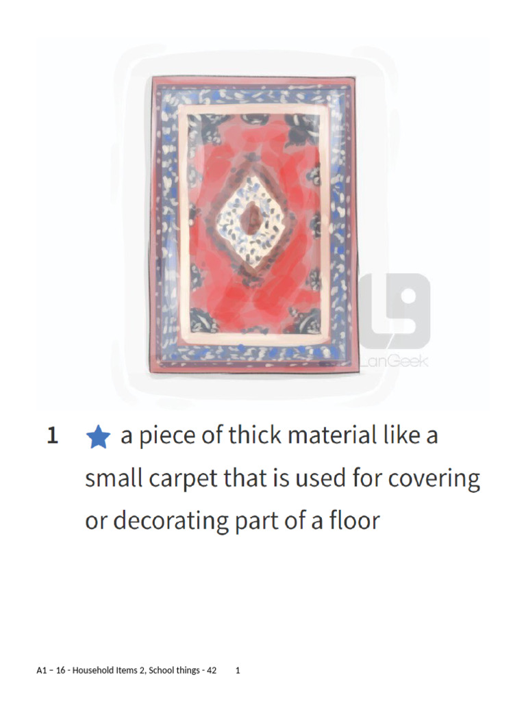 Household and School Items List | PDF