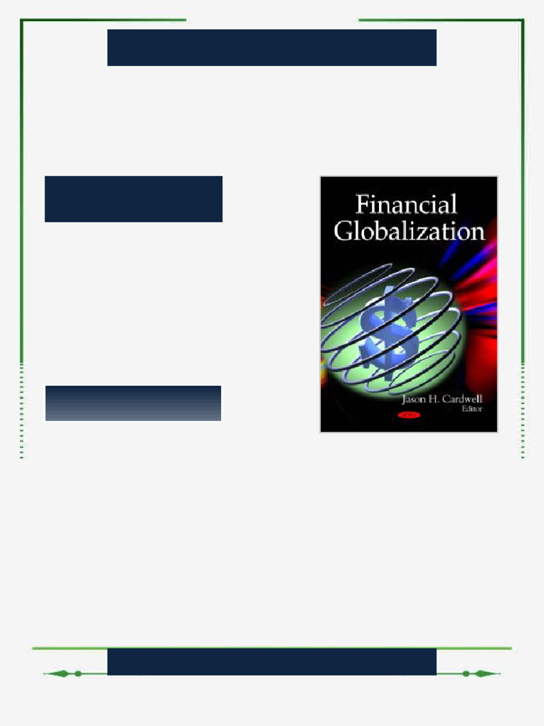 Financial Globalization 1st Edition Jason H. Cardwell ebook test ...
