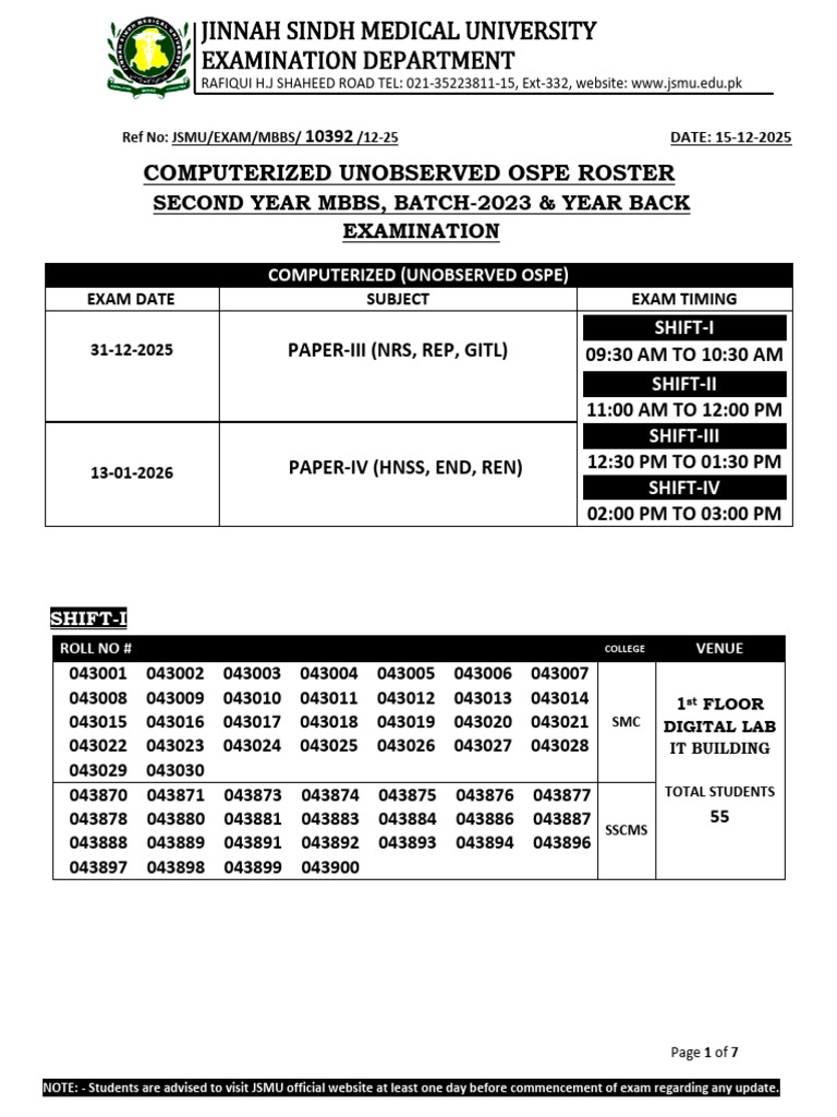 Unobserved Ospe Second Year MBBS, Batch-2023 & Year Back | PDF | Chess ...