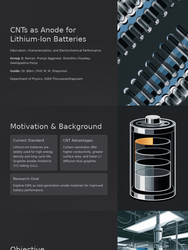 CNTs As Anode For Lithium Ion Batteries | PDF | Lithium Ion Battery ...