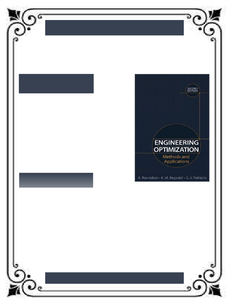 Engineering Optimization Methods and Applications 2nd Edition A ...