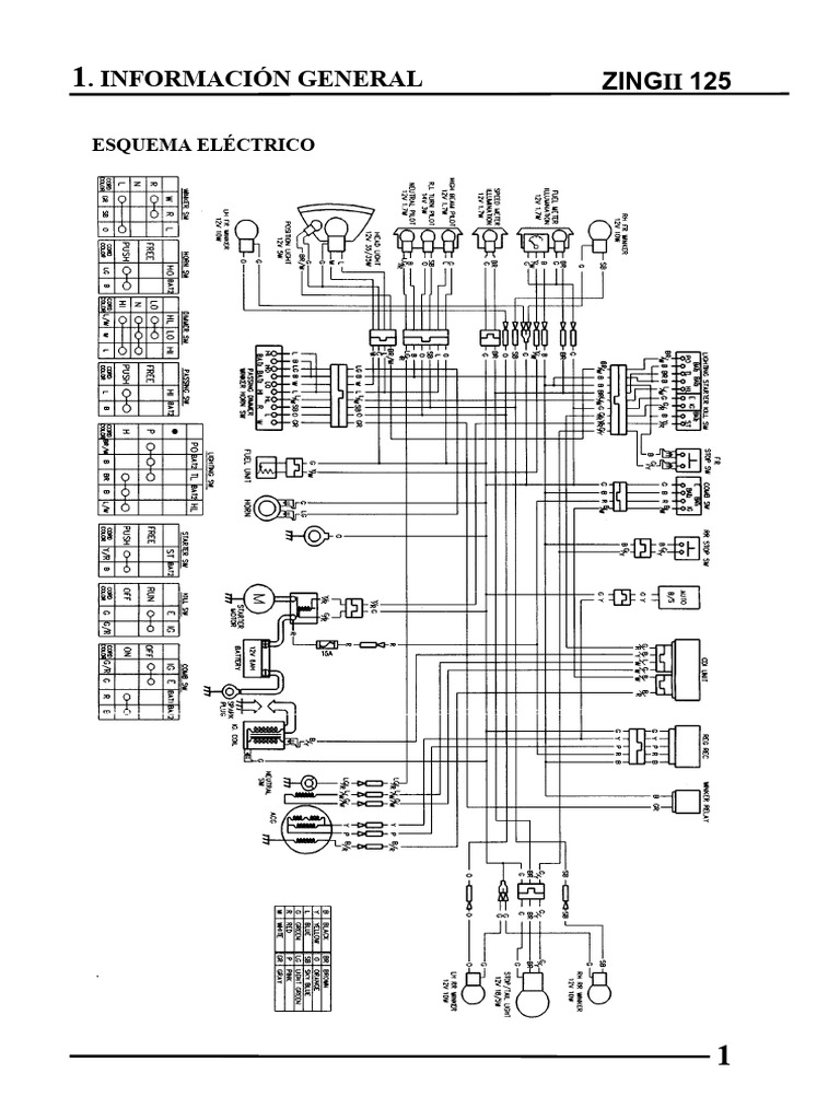 Información General II: Zing 125 | PDF