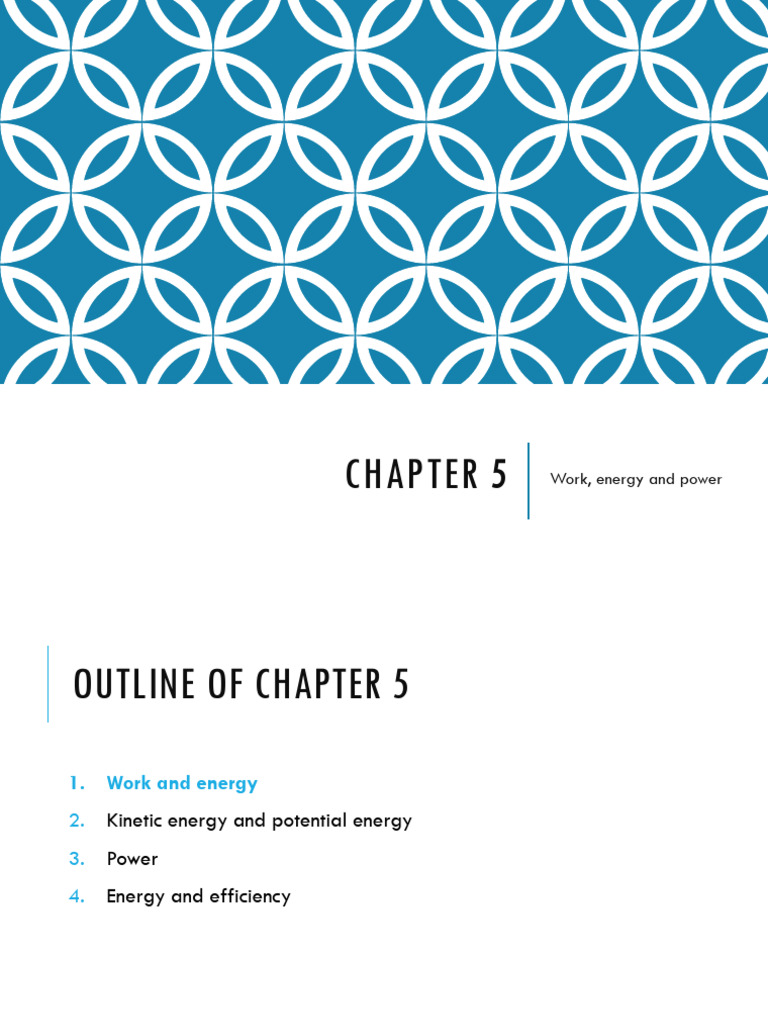 [WY PPT] AL_Chapter 5 Work, Eneryg and Power | PDF | Potential Energy ...