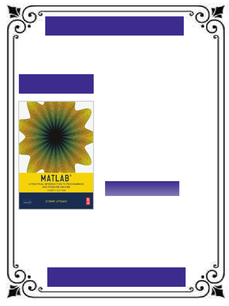 MATLAB: A Practical Introduction to Programming and Problem Solving 4th ...