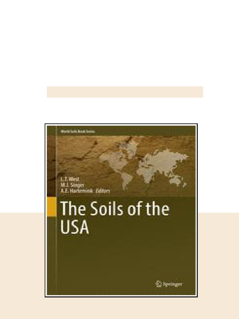 The Soils Of The Usa 1st Edition Lt West Mj Singer Ae Hartemink Eds ...