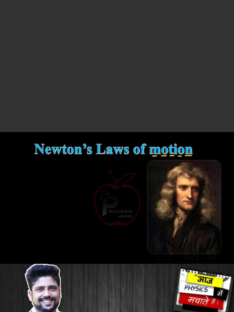 Notes Newton's Laws of Motion | PDF