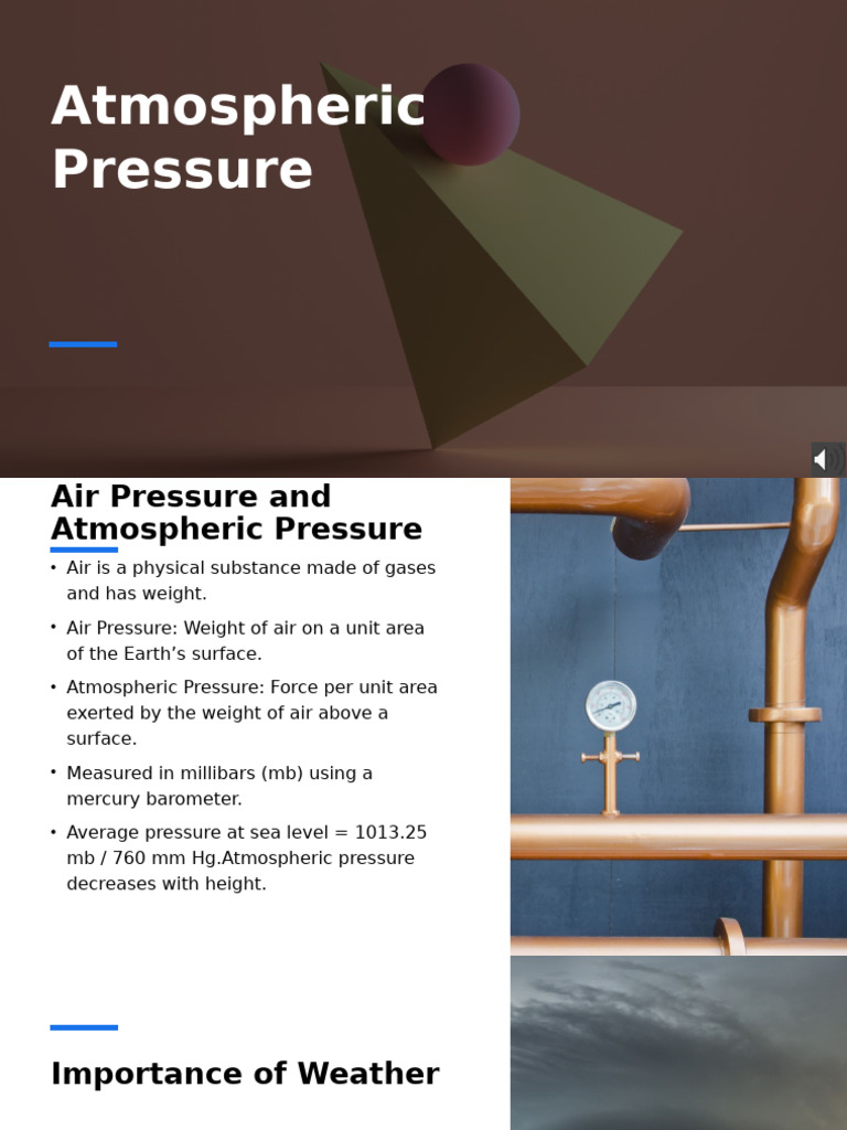 Understanding Atmospheric Pressure Dynamics | PDF | Atmosphere Of Earth ...